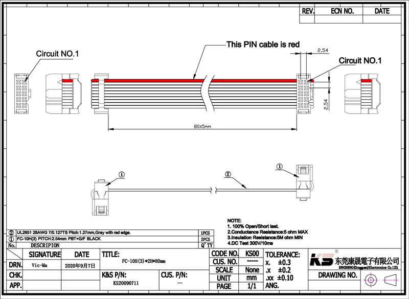 AWM2651 28AWG IDC Connectors for 6-64 Pin Flat Ribbon Cable, 2.54mm ...