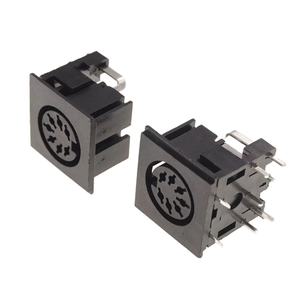 262 Degree 8 Pin DIN Male Plug Header Wire Solder Power Connector