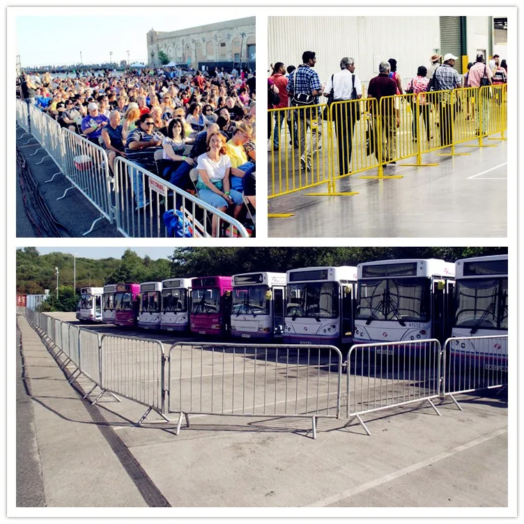 Moveable Interlocking Construction Site Security Temporary Road Barrier ...