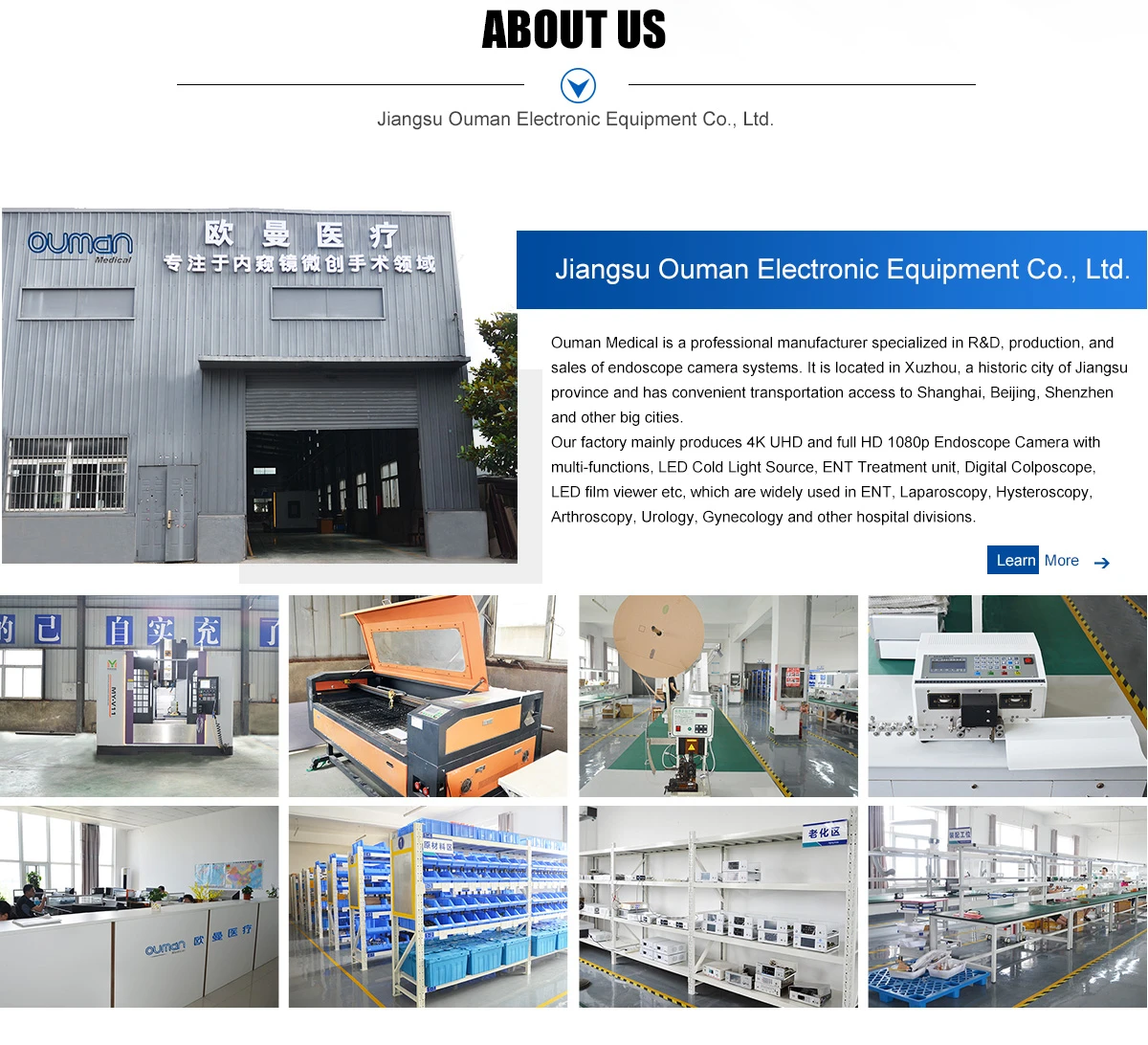 Jiangsu Ouman Electronic Equipment Co., Ltd. - Full HD Endoscope Camera ...