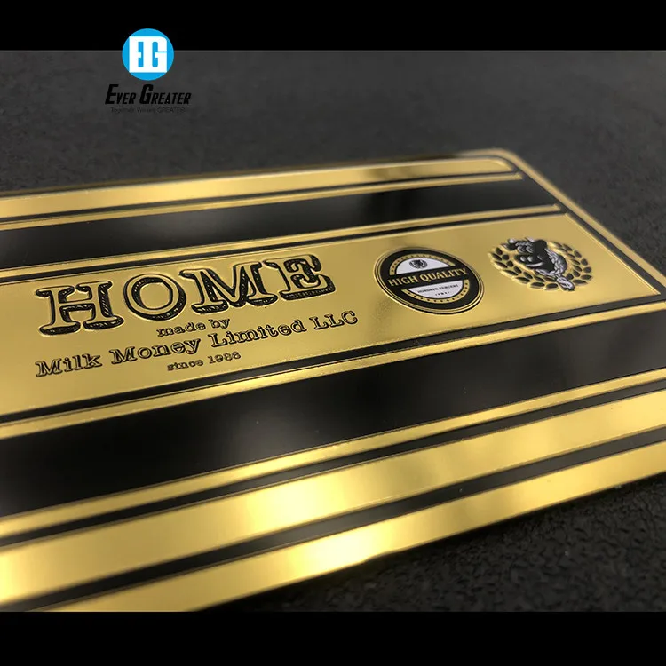 Custom Outdoor Aluminum Sticker Wholesale Metal logo Sticker Machine ...