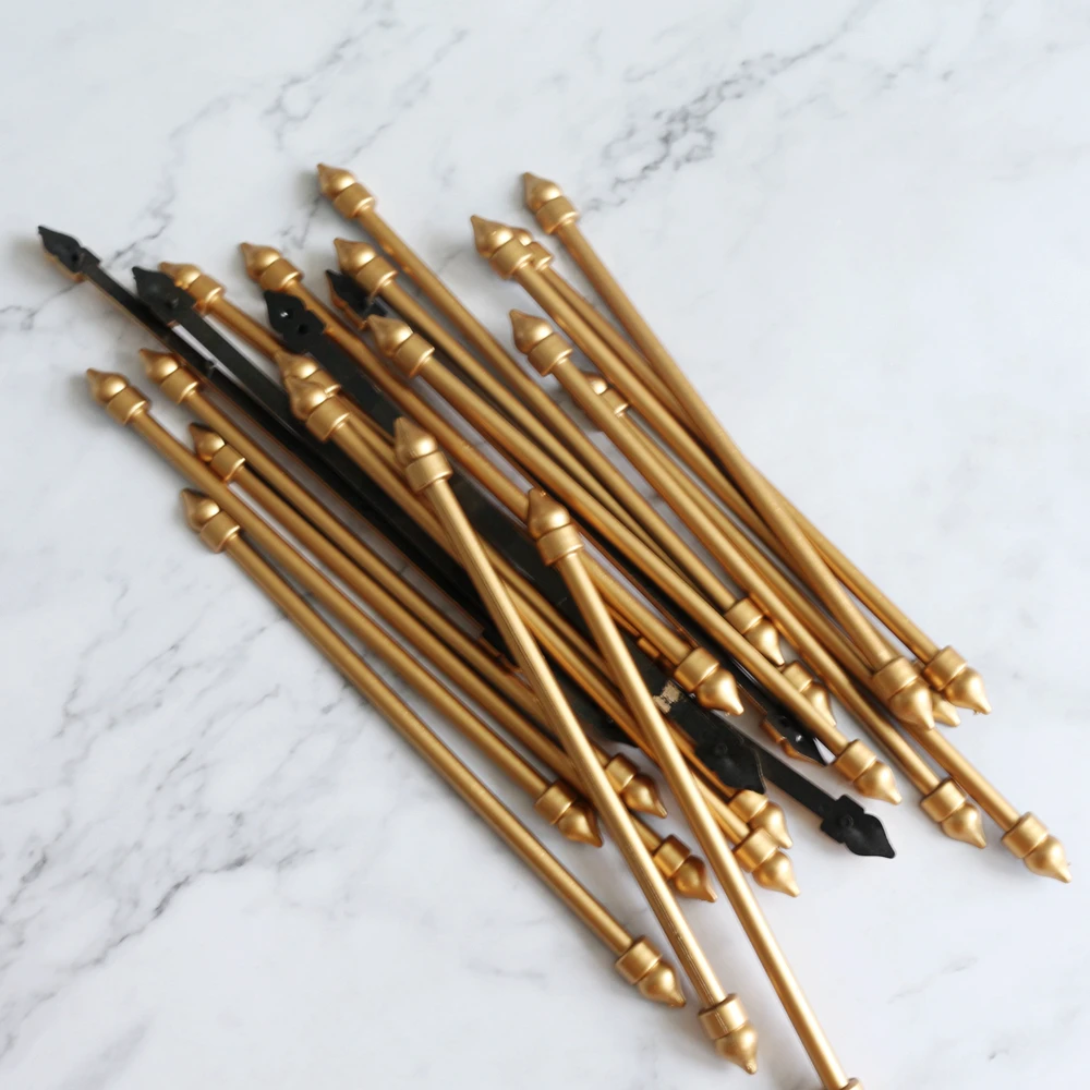 Wholesale Sticks Silver Color And Gold Color Plastic Sticks For Scroll ...