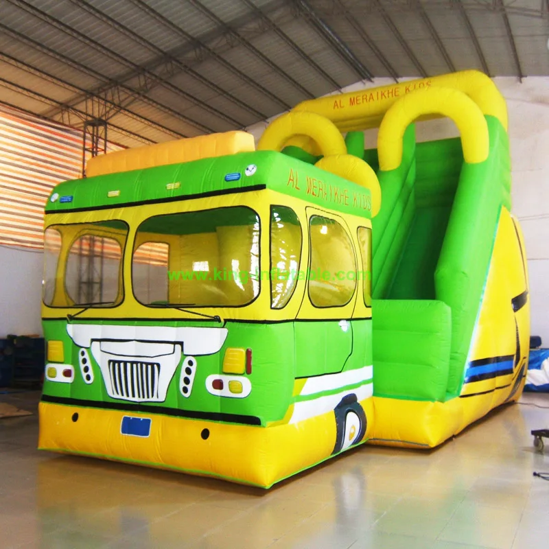 Inflatable Bumper Car House Inflatable Car Bouncy Castle With Slide ...