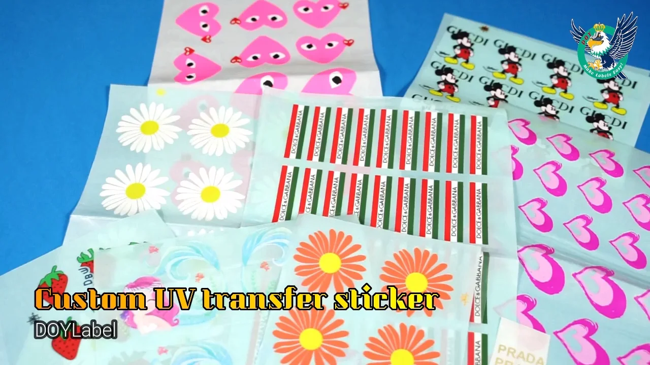 Wholesale Custom Brand Logo Cup Cold Transfer Film Sheet Label Uv Dtf ...