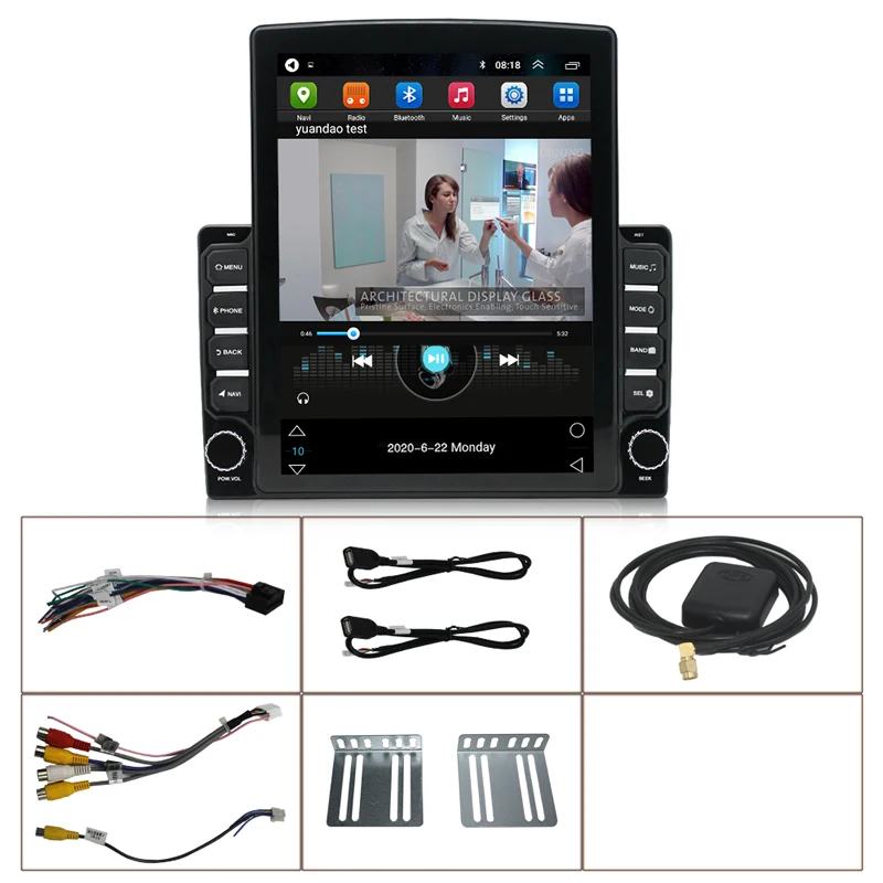 Tesla Style Car Radio 2 Din Universal Gps Navigation Android 9.1 Car ...