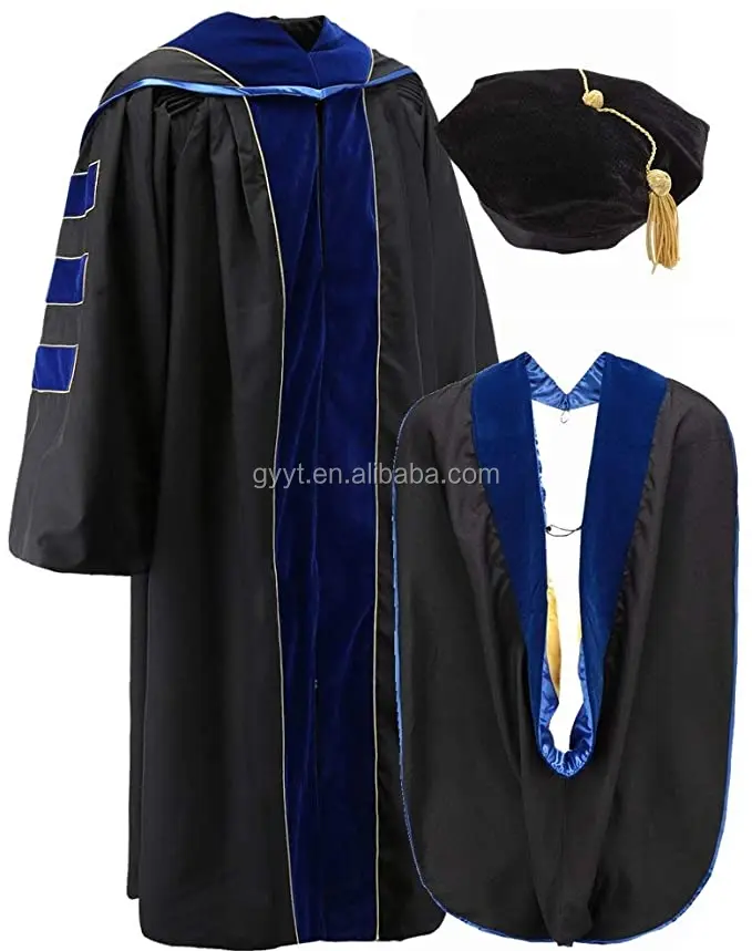 Custom Phd Graduation Gowns - Academic Robes with Cap & Hood