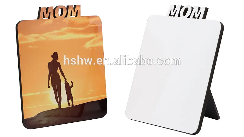 Mdfsub Odm/oem 125x152mm Mom Picture Frame Wooden Plaques Mother's Day ...