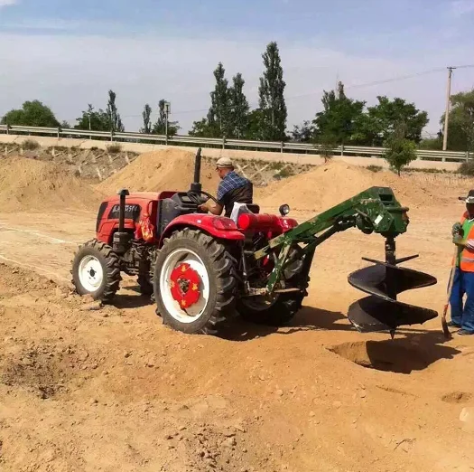 Truck-mounted Pit Drill Tractor Rear Digger Engineering Foundation ...