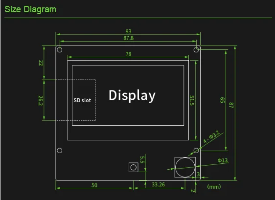 Makerbase Mks Lcd12864 A/b Intelligent Display Lcd Controller Panel Module Smart Display 3d ...