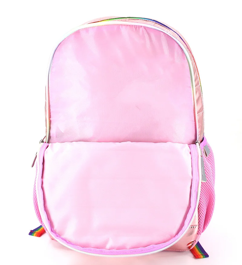 Customize Pink Special Quilted Puffer Backpack for Girls