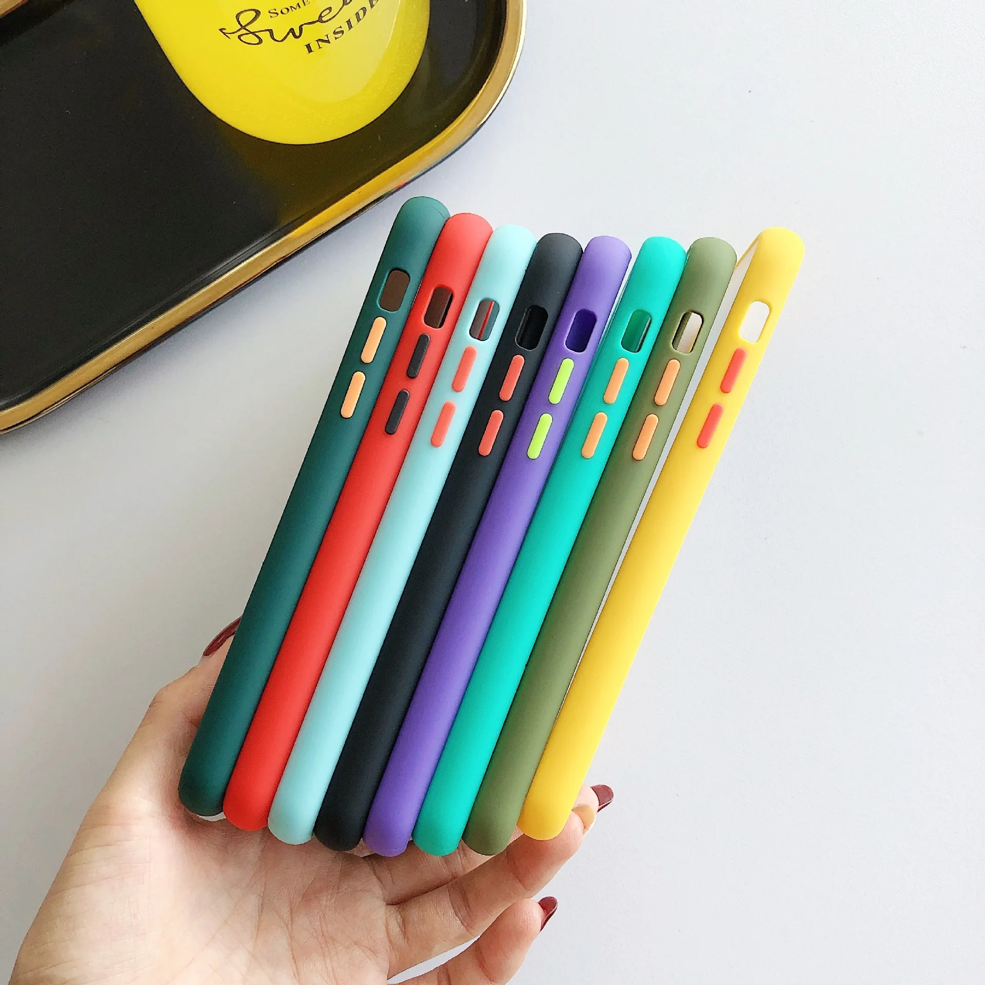 Heavy Duty High Quality Phone Accessories Color Buttons Translucent ...