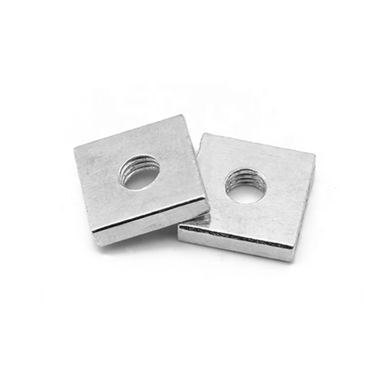 M8 M10 M12 M14 M16 M18 M20 Square Nut for Black Carbon Steel Grade 8.8
