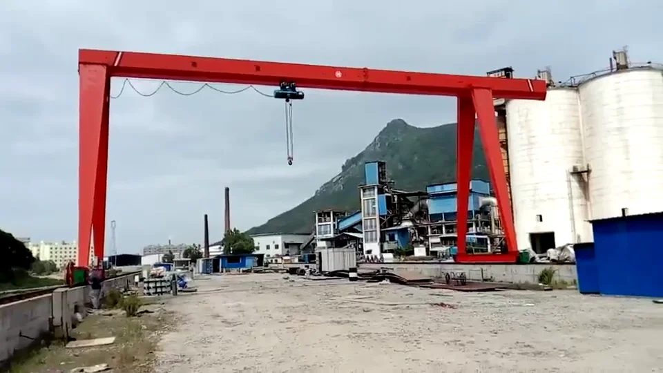 10 Ton A Frame Gantry Crane Rail Track Gantry Crane 10 Ton Portable ...