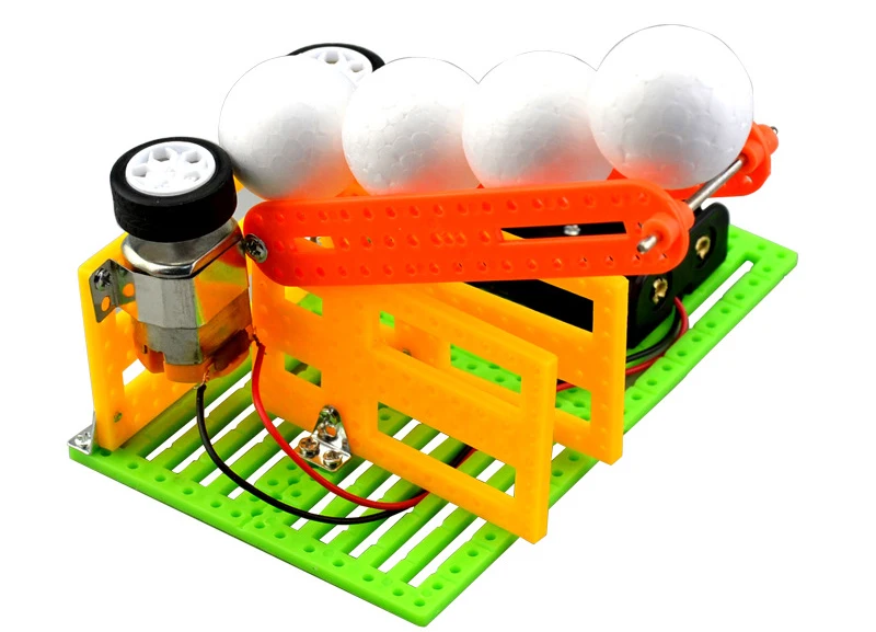 Auto Ball Pitching Machine DIY Educational Toys STEM Kit