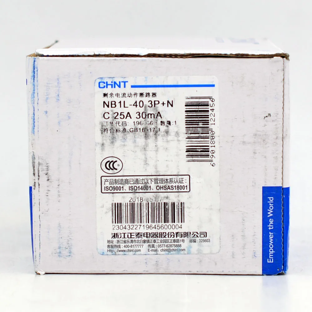 CHINT NB1L 잔류 전류 회로 차단기 과전류 보호 (자기) NB1L-40 2P C20A 30mA| Alibaba.com