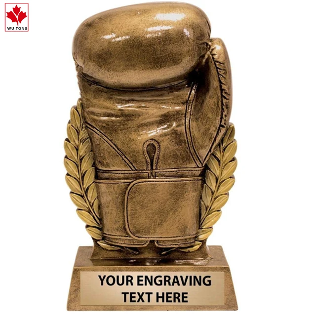 Red Boxing Glove Sculpture,3d Molded Resin Boxing Trophy Customized ...