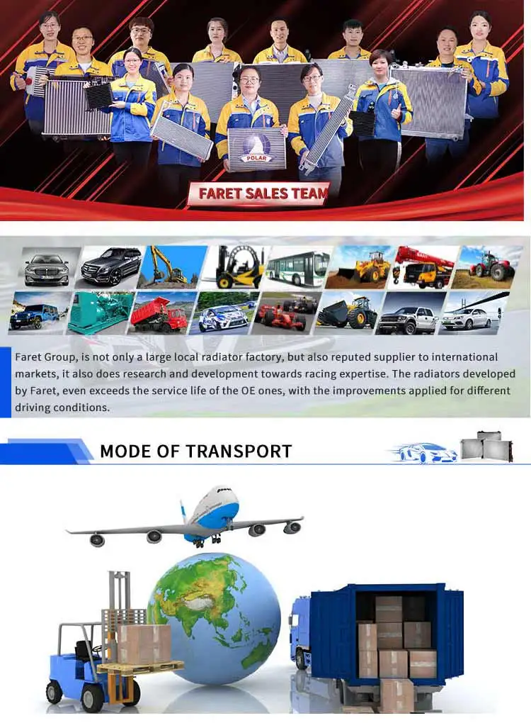 POLAR 87351 Auto Parts Brazing Radiator Intercooler for JAGUAR F PACE ...
