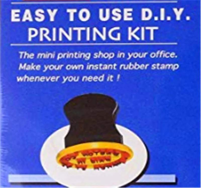 DIY Rubber Stamp Printing Kit - Create Your Own Stamps