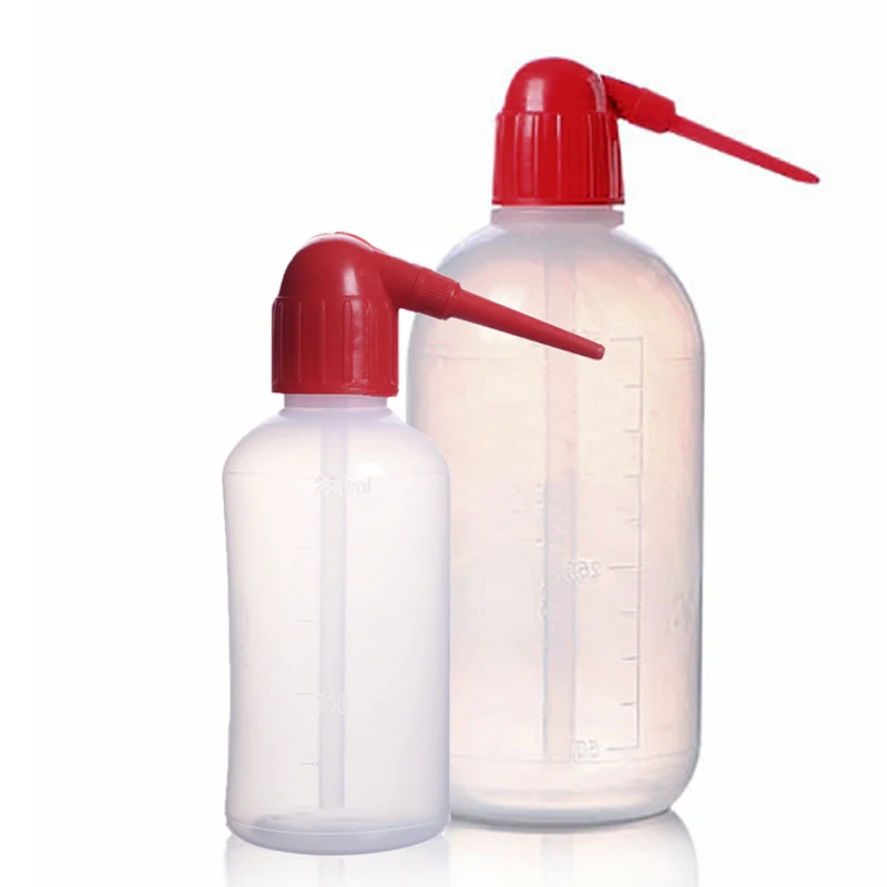 Laboratory PE Washing Bottle, Curved Mouth - 250-1000ml Water Testing ...