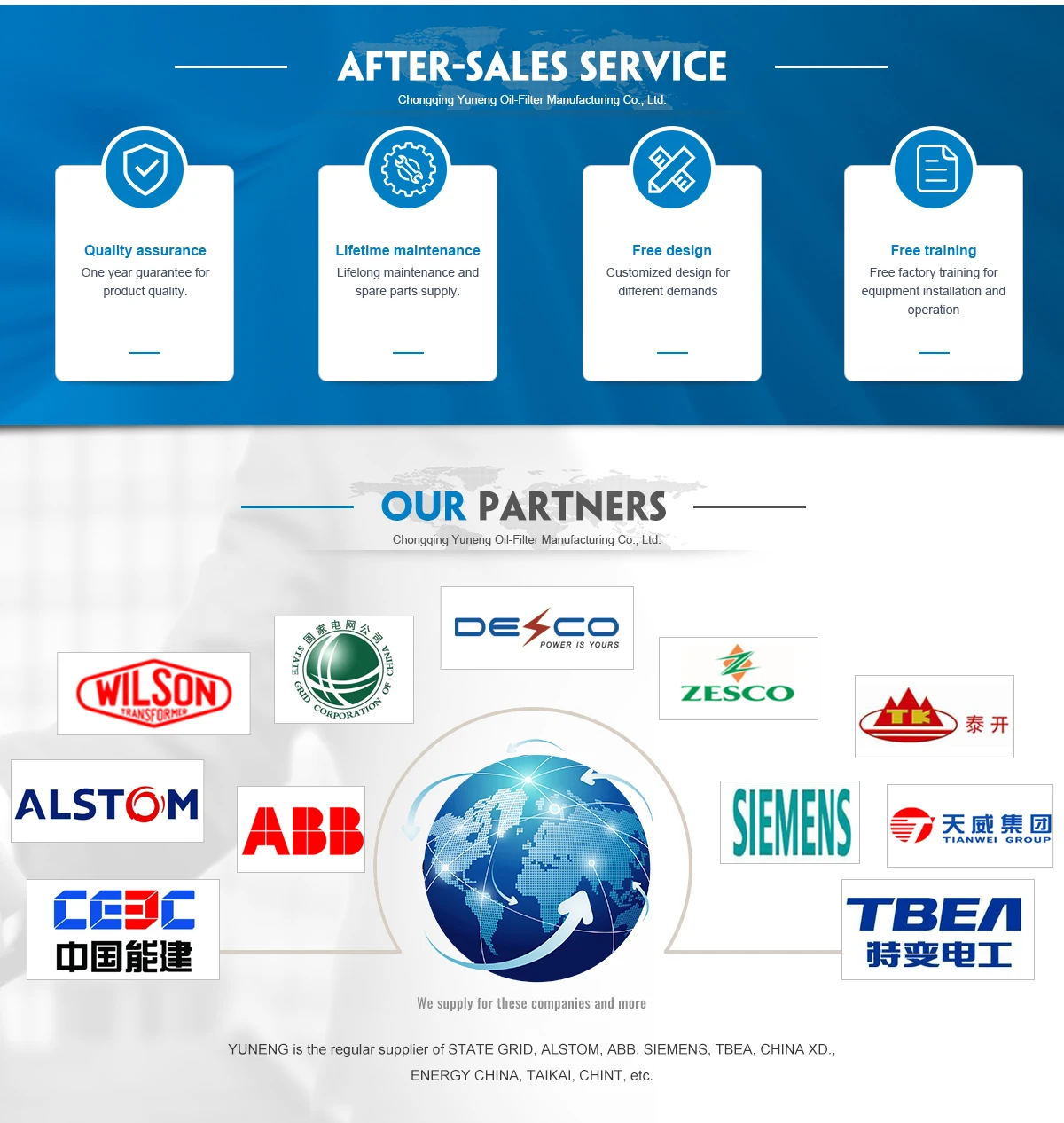 Chongqing Yuneng Oil-Filter Manufacturing Co., Ltd. - Oil purifier ...