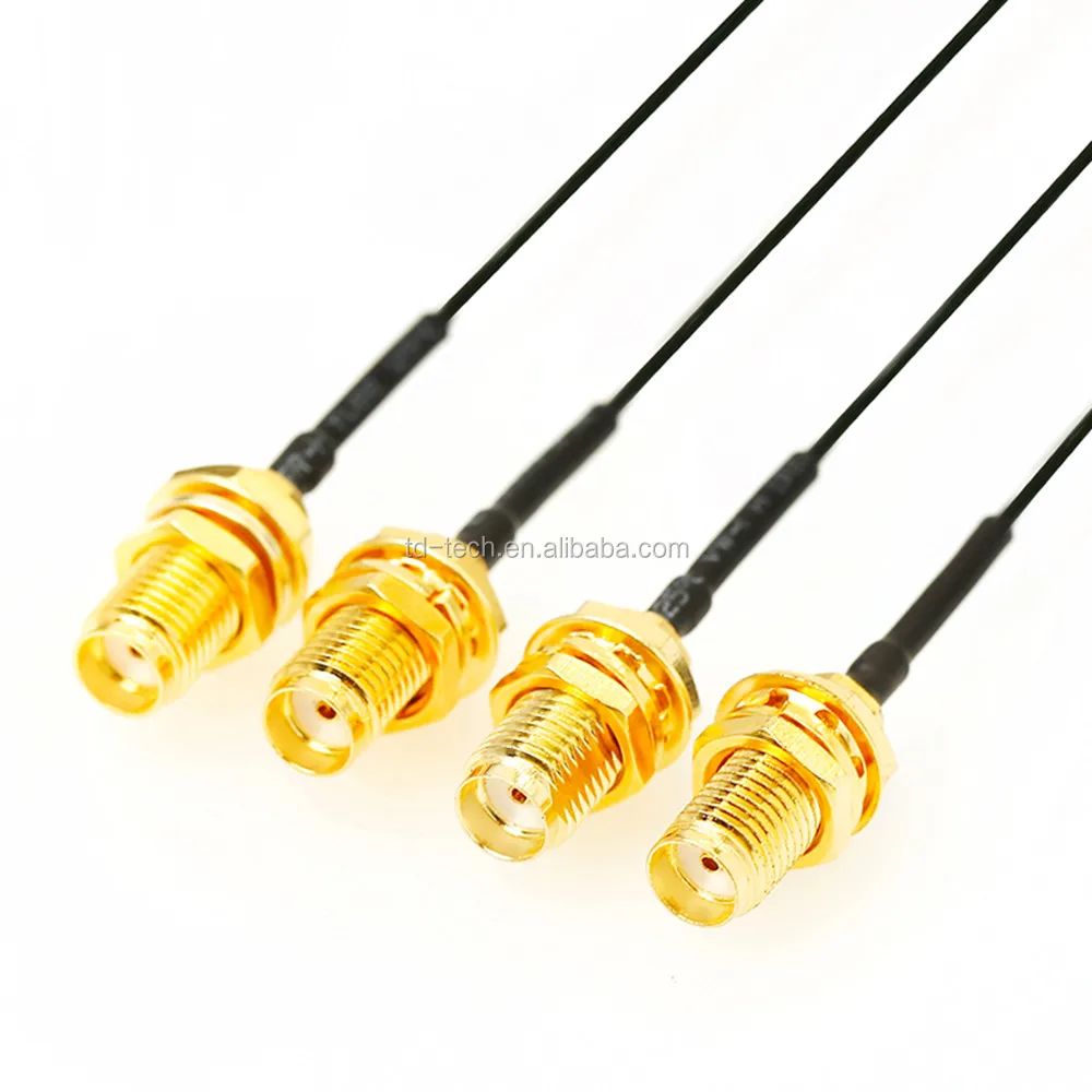 Taidacent 1.13 Cable Black Ipex U.fl Male Jack Right Angle Pcb Rf Rp ...
