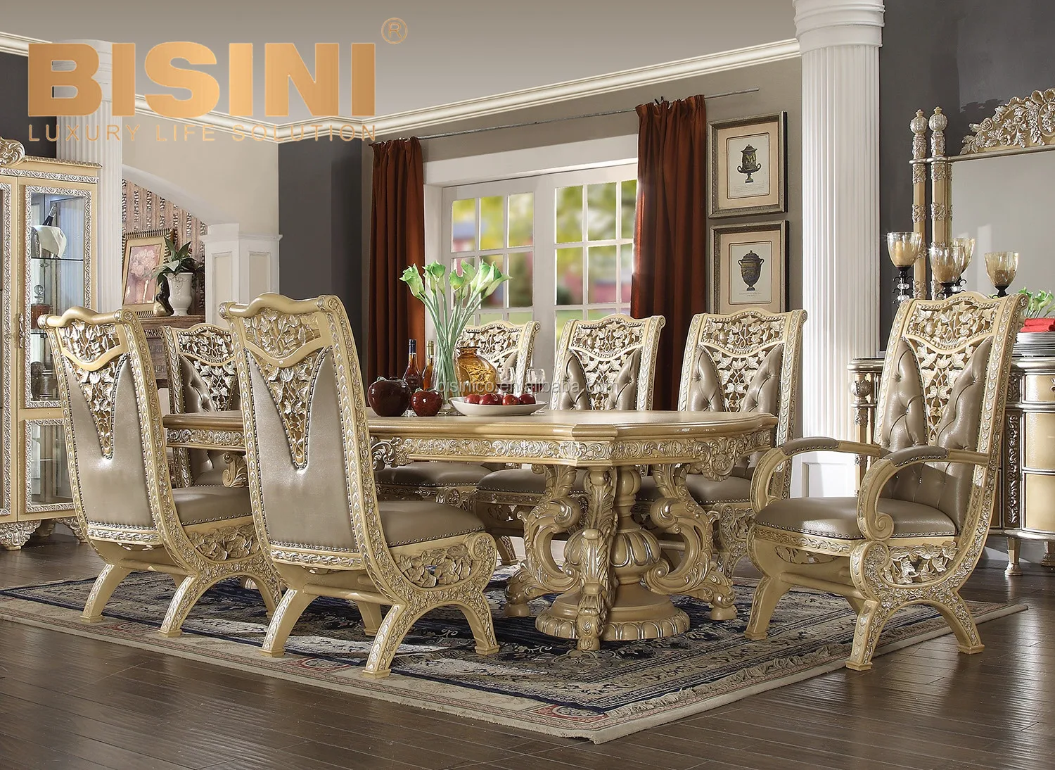 BISINI Saudi Arabia Majlis Arabic Sofa - Royal Palace Style