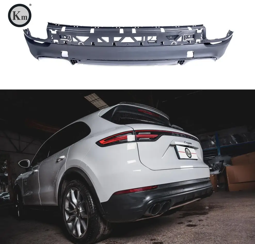 Porsche Cayenne Rear Diffuser - KM Bodykit 9Y0807543OK1