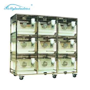 Laboratory Stainless Steel Rabbit Cage,Experiment Cage With Wheels ...
