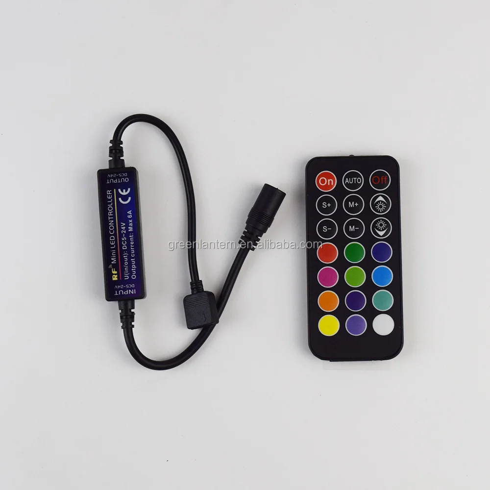 New DC5-24V 6A 21 Key RF Remote Control for LED Strip Light