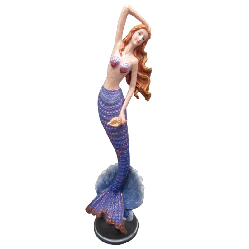 Resin Mermaid Figurine - Home Decor with a Coastal Theme