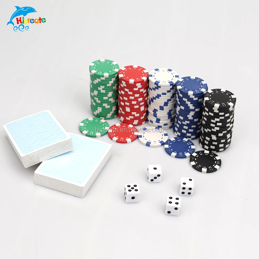 Custom 300 Plastic Poker Chips with Tray Mini Ready-to-Play Poker Chips ...