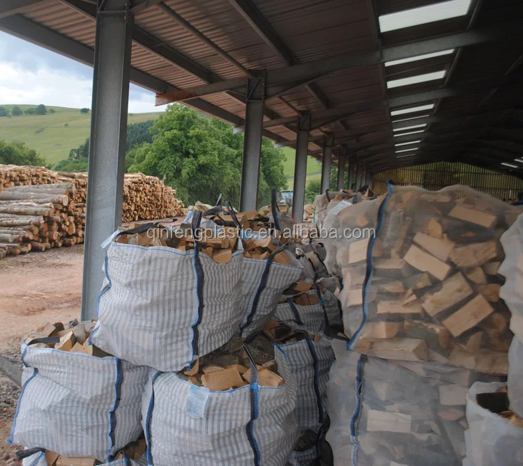 1m3 Bag Ventilated Plastic Containers for Firewood Packaging