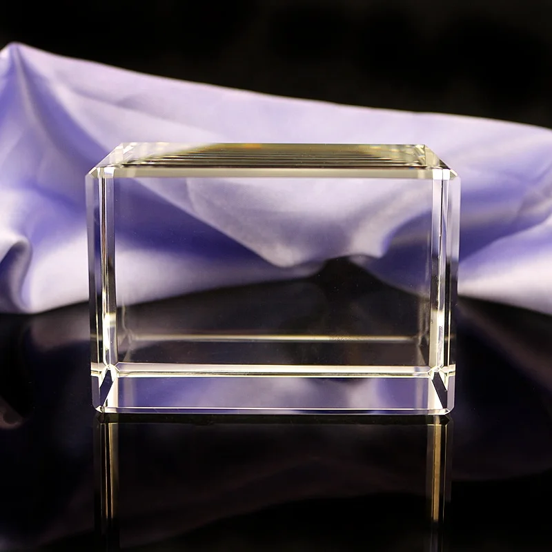 Perfect Rectangle Crystal Cube Blank/Cubic K9 Crystal Glass Block/Clear ...