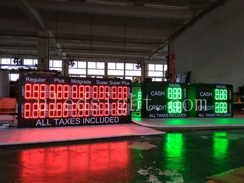 LED Gas Station Pump Topper Sign - Bright, Durable, Customizable