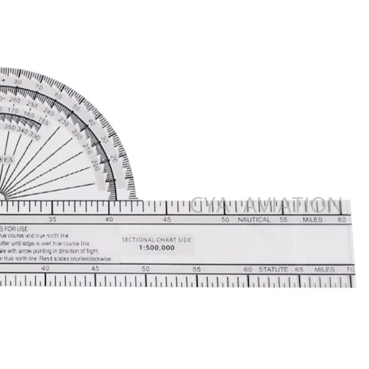 Cya Brand Plastic Pilots Student Scale Ruler - Nautical Miles ...