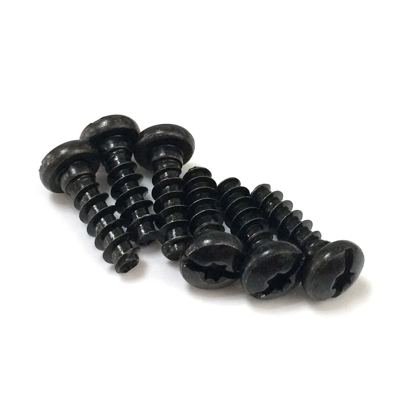 Black Color Triangle Drive Security Screw Pan Head Pt Screw For Plastic ...