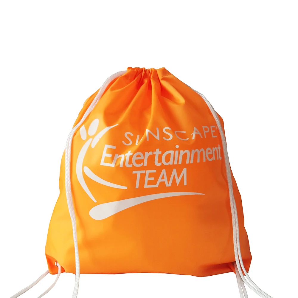 Custom logo Printable Sports Gym Bag Small Packaging Polyester Nylon ...