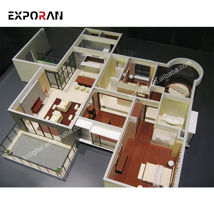 Real Estate Model House Layout Model House Building Model - Buy ...