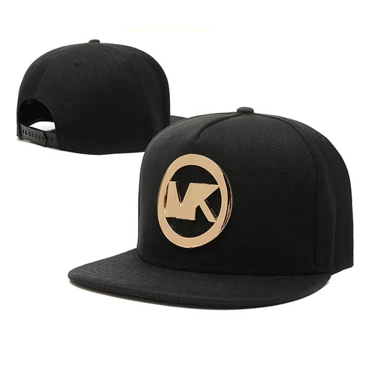 Wholesale Custom Gold Metal Plate Logo Snapback Caps Hats - Buy ...