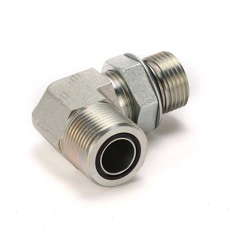Hydraulic Crimping Fittings 90 Degree Elbow Orfs Male/sae Male With O ...