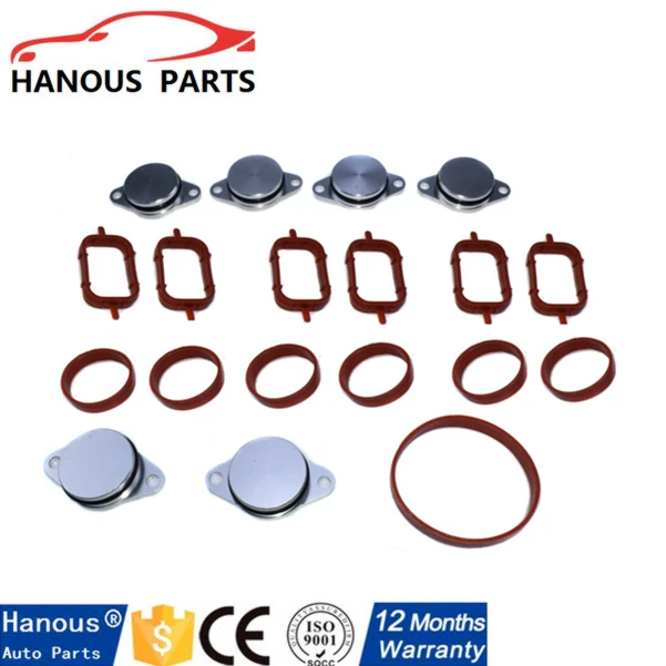 Hanous Auto Parts Intake Manifold Rubber Seal Gasket Housing Set 13pcs ...