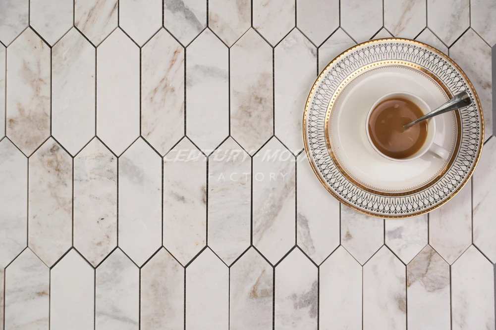 Glorious White Marble Mosaic - Perfect for Bathrooms & Kitchens