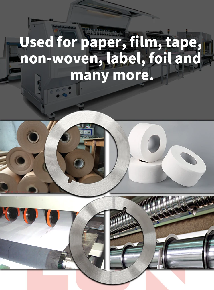 Wholesale Round Paper Roll Slitting Blade Machine Cutting Blade Dished ...