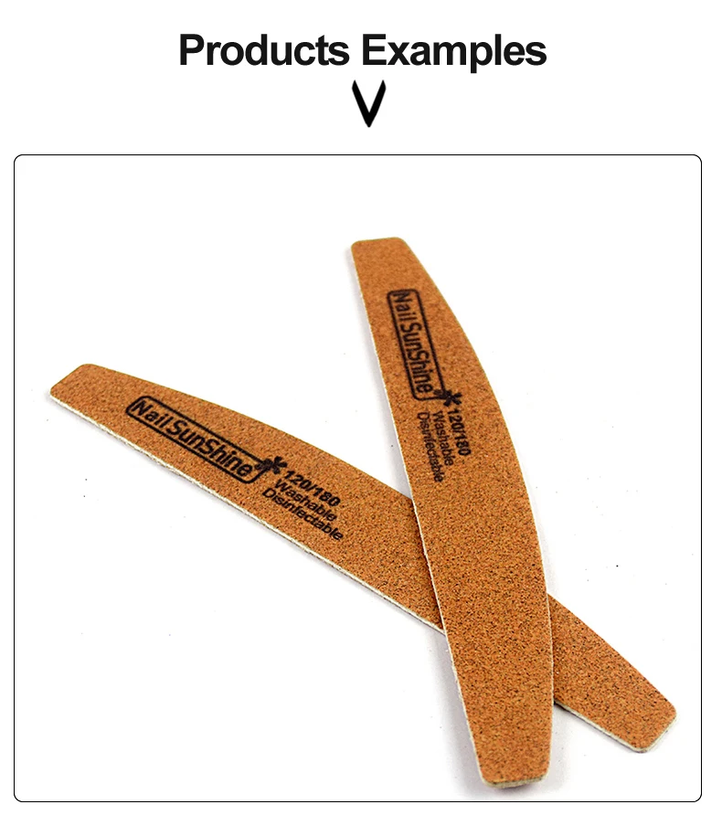 Professional Custom Double Side Wood Nail File Thin-brown Washable ...