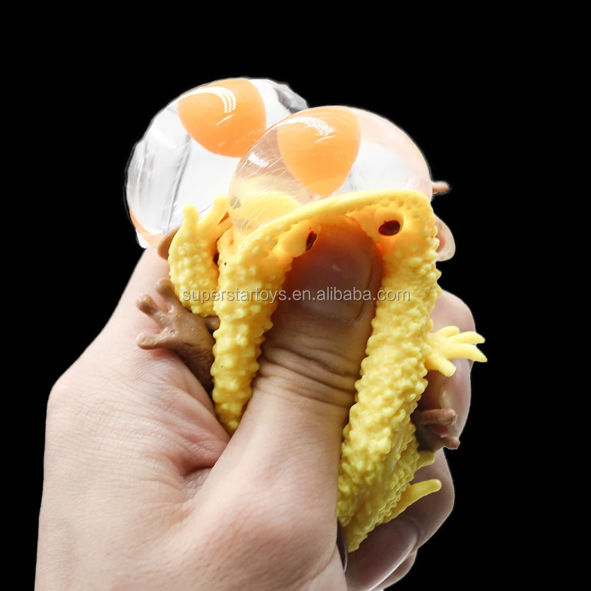 Frog Squeeze Stress Ball Animal Tpr Anti Stress Relief Toy With Yolk ...