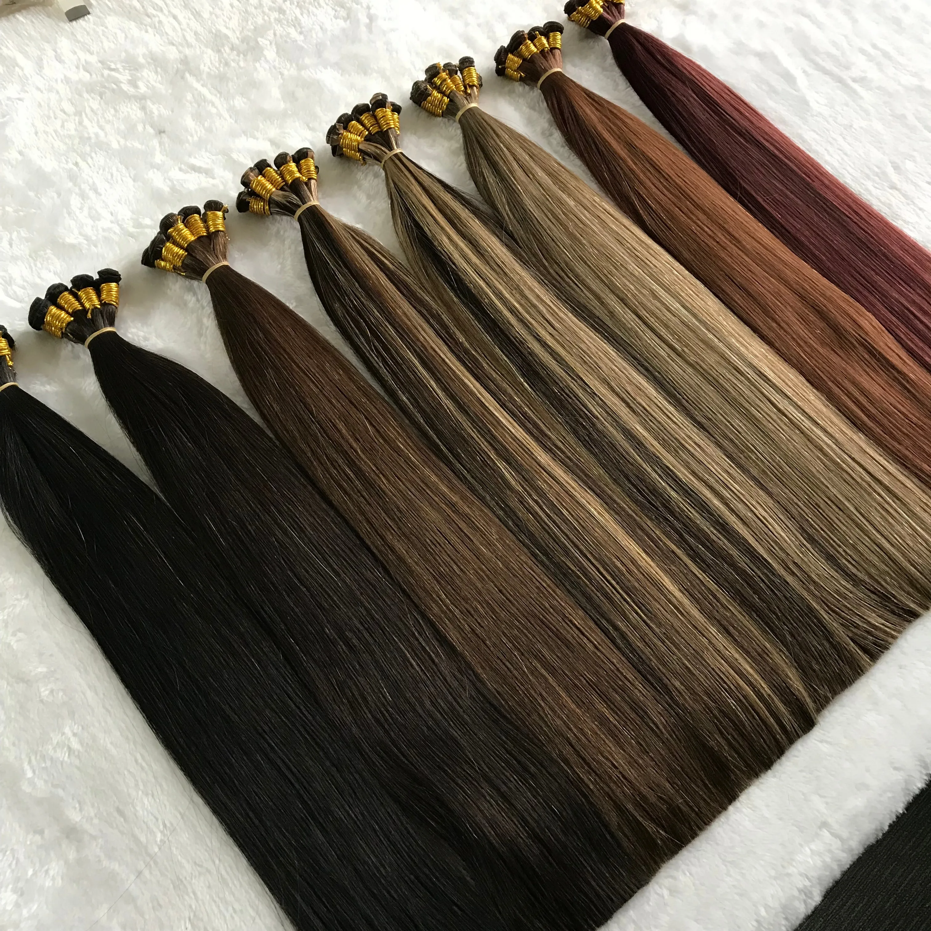 Seamless Volume Hand Tied Weft Method Hair Extensions