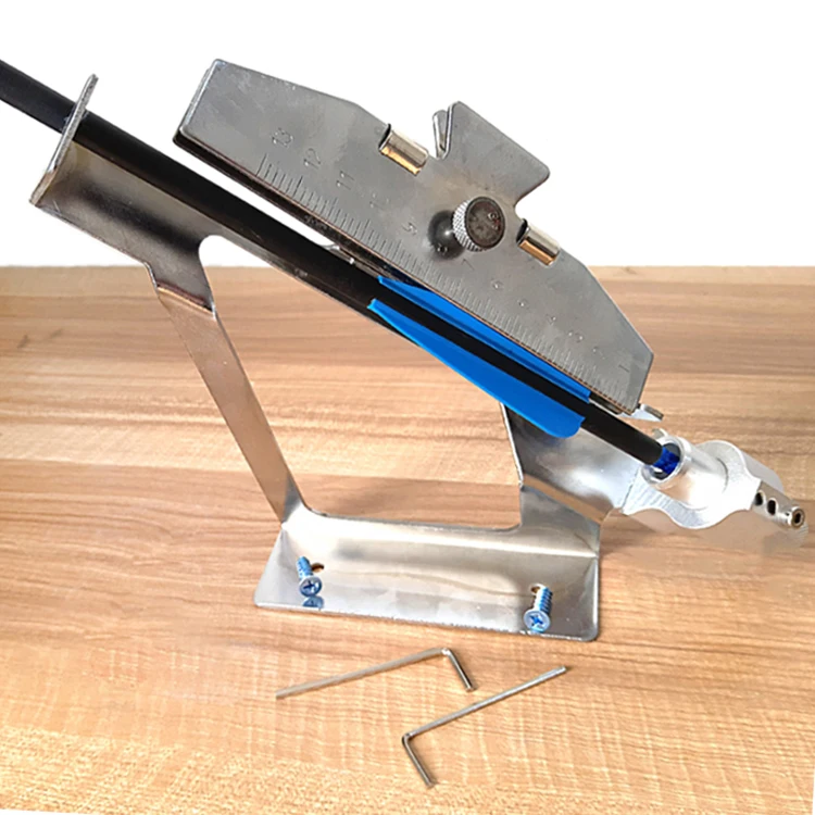 Fletching Jig Aluminum Archery Clamp Adjustable Diy With Straight Clamp ...