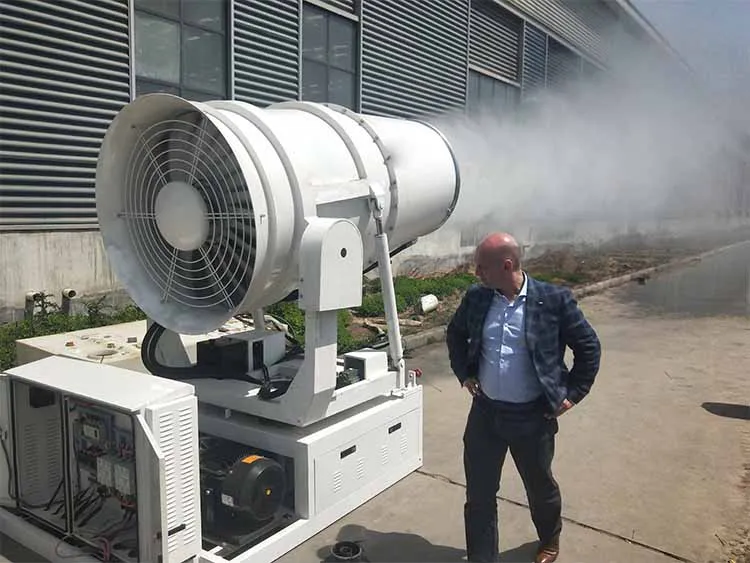 Dust Extraction Portable Fogger Water Mist Sprayer Fog Cannon Machine ...