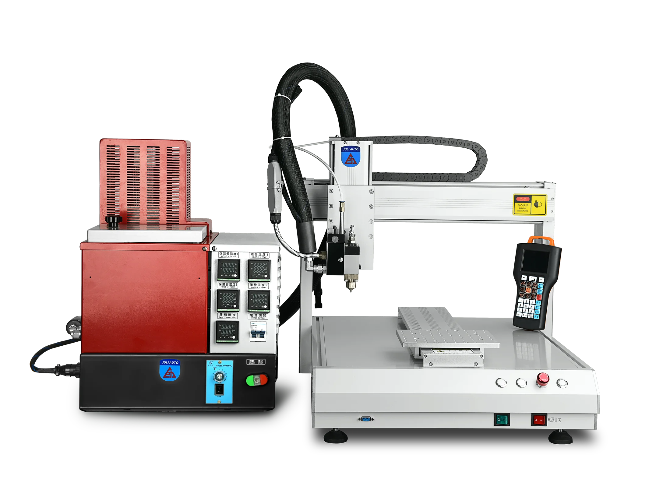 Tabletop Automatic 3 Axis Robot Glue Dispenser Particle 5LHot Melt Glue ...