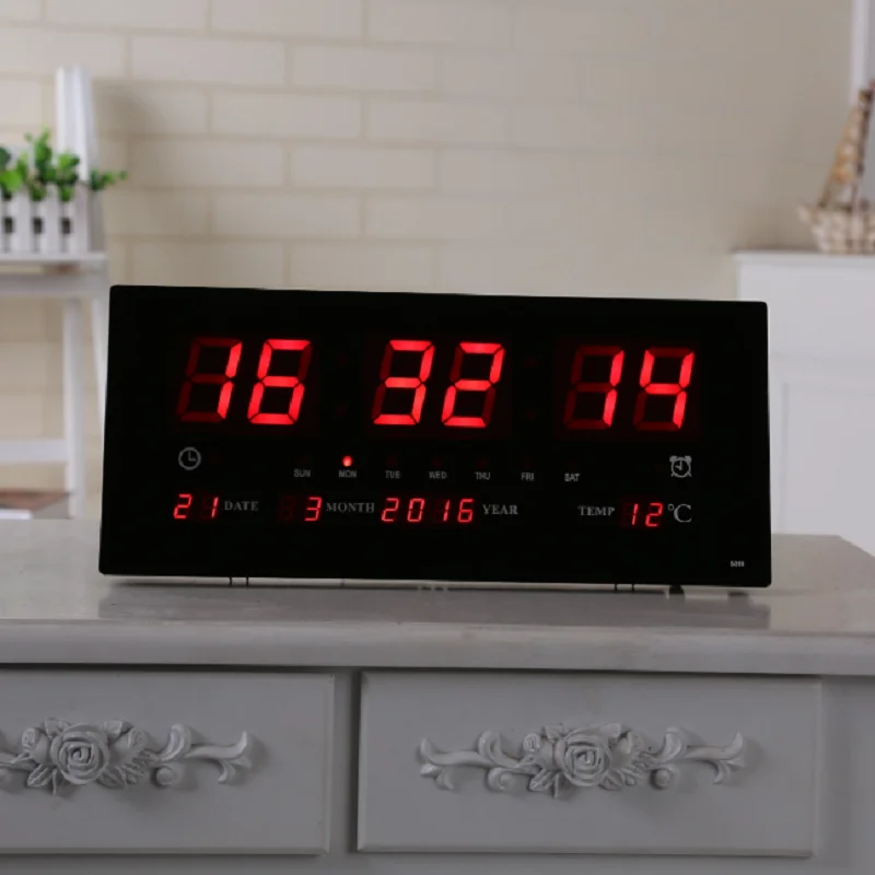 Multifunctional Led Digital Calendar Day Clock - Buy Calendar Clock ...
